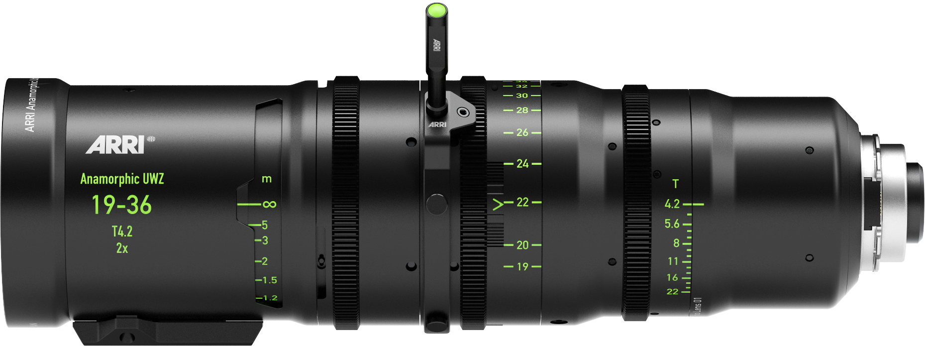 ARRI Anamorphic Ultra Wide Zoom Lens 19-36mm / T4.2 Feet Scale
