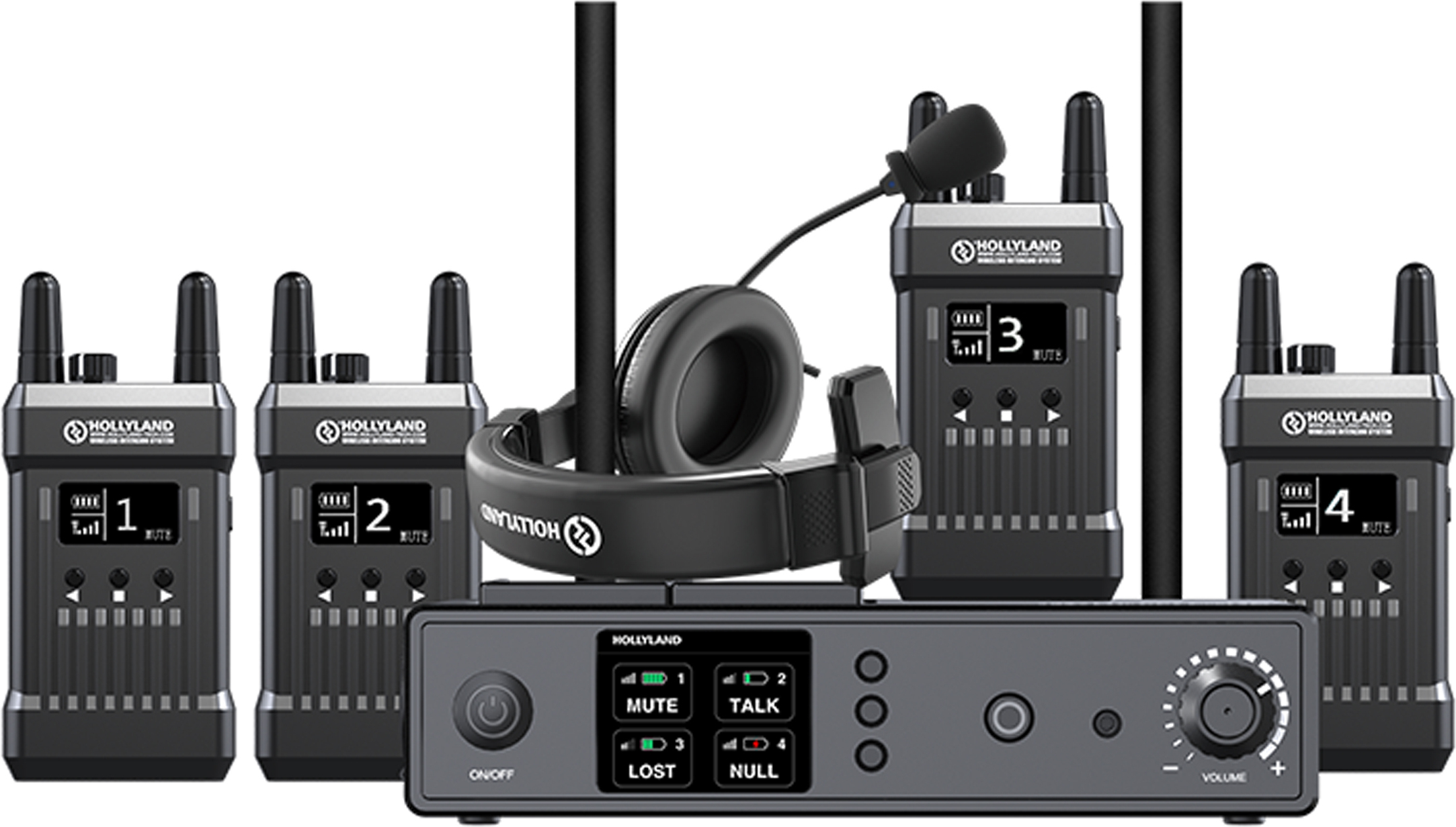 Hollyland Mars T1000 1000ft Full-Duplex Wireless Intercom System