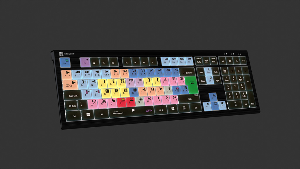 LogicKeyboard Avid Media Composer - PC ASTRA 2 Backlit Keyboard - UK ...