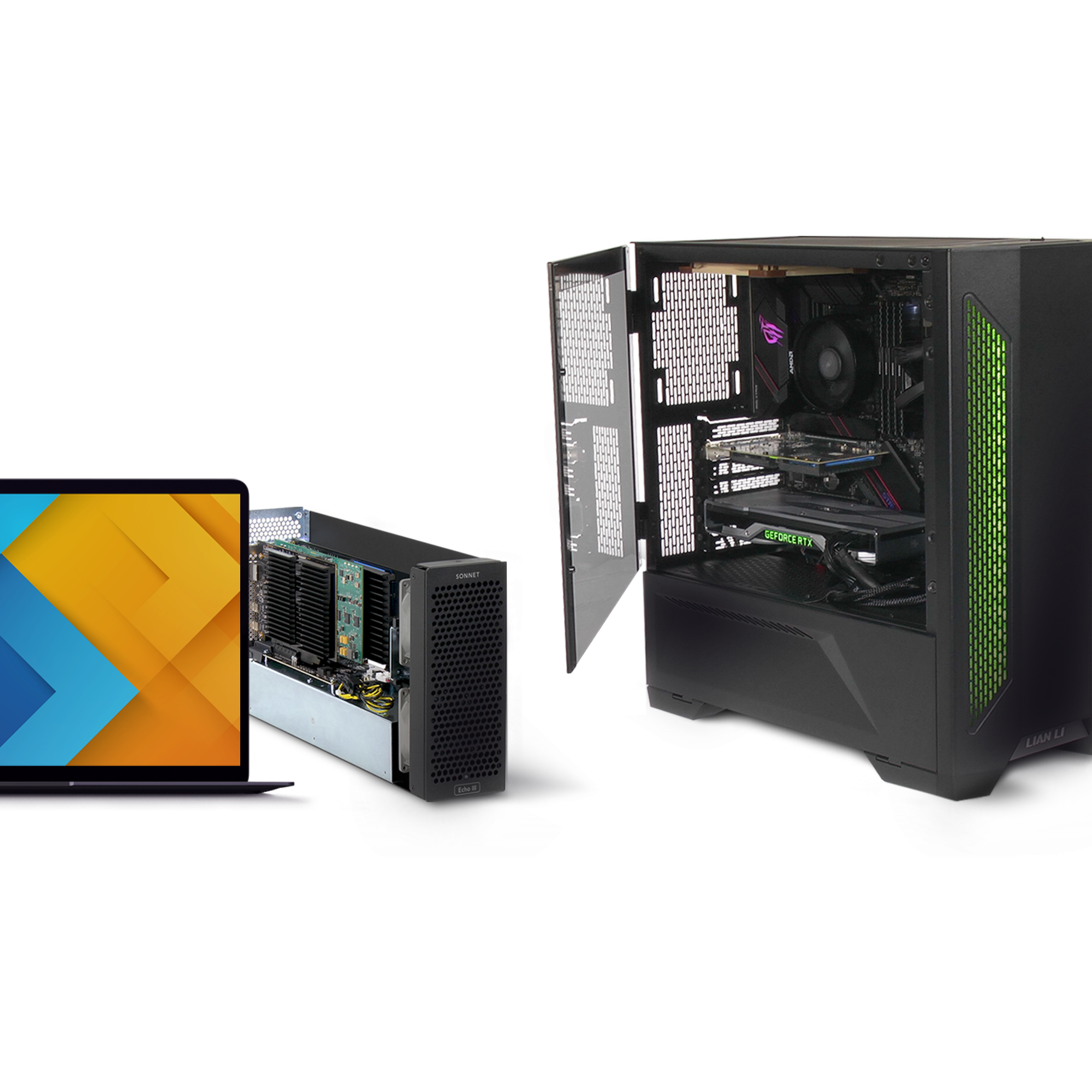 Sonnet McFiver 10GBASE-T, 2-port USB-C & Dual M.2 PCIe Card